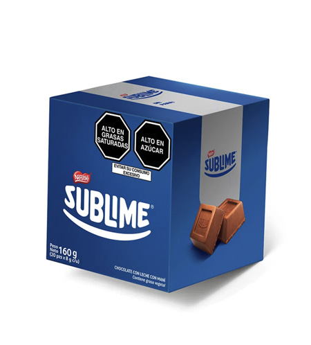 Chocolate Sublime 160gr Delivery Lima y Callao