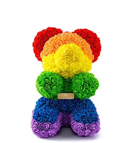 oso teddy pequeno multicolor Florería en Lima